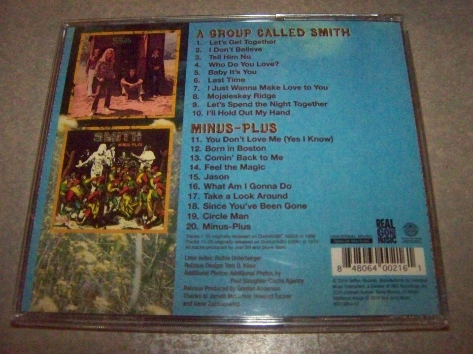 SMITH "A GROUP CALLED SMITH/ MINUS -PLUS 2 LPS ON 1 CD BRAND NEW | eBay