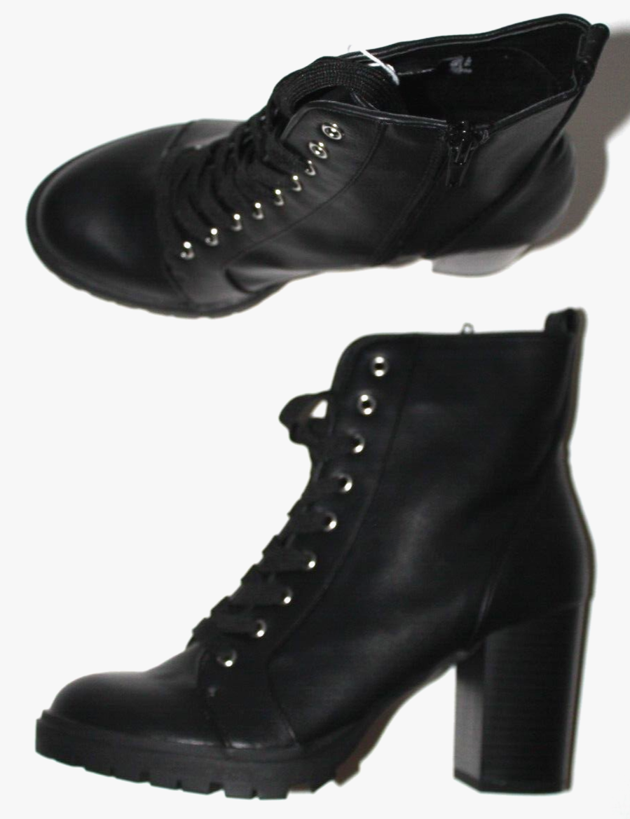 Brash Women's Sandrene Black Combat Mid-Calf Lace-Up Boots #177838 Size ...