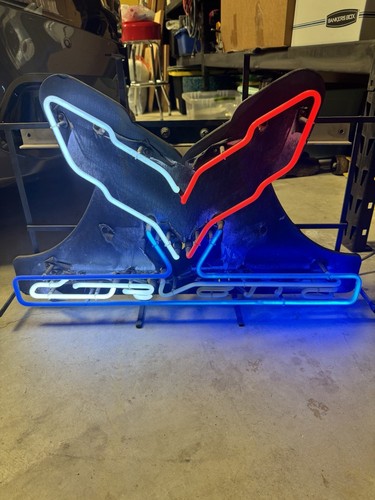Corvette C7 Licensed Car Garage Dealer Neon Sign With Backing 30" by 20 ...