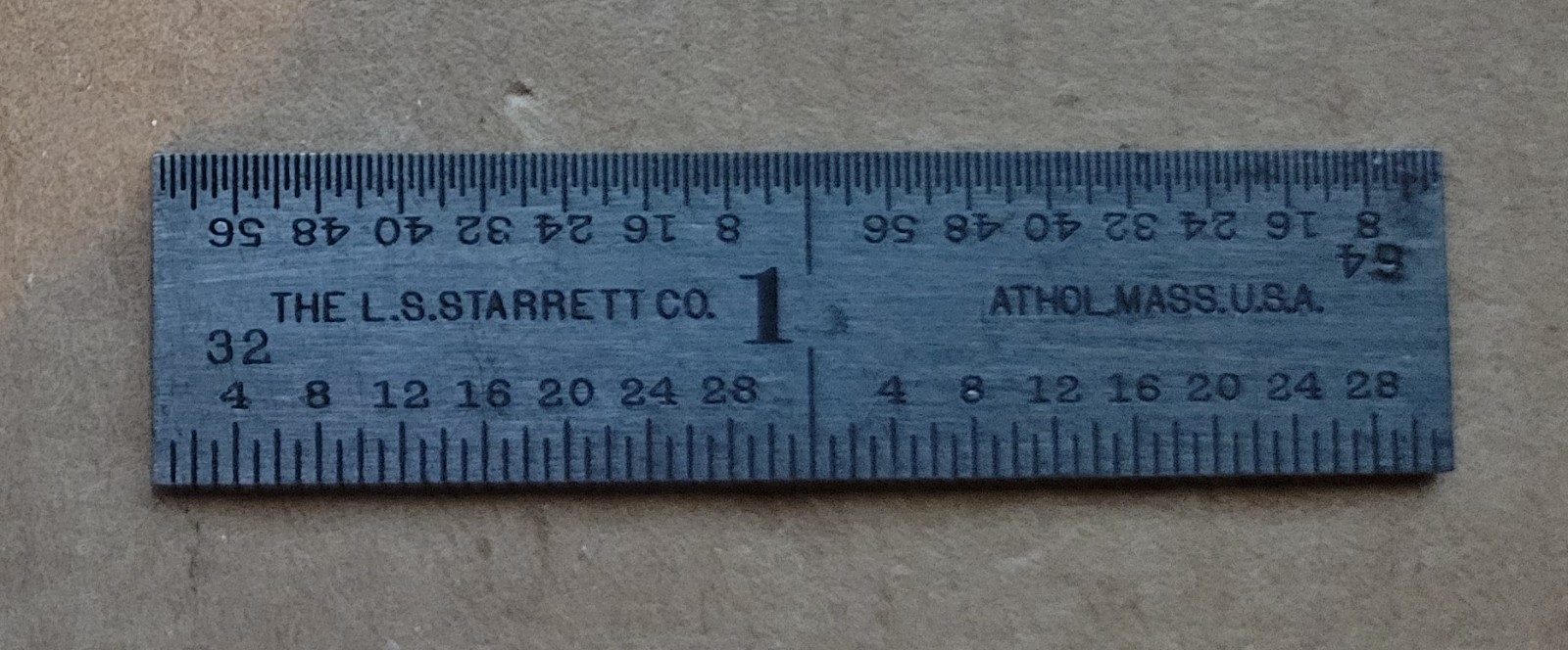 VINTAGE L.S. STARRETT Co. No. 604R - 2” STEEL RULE/SCALE- TEMPERED | eBay