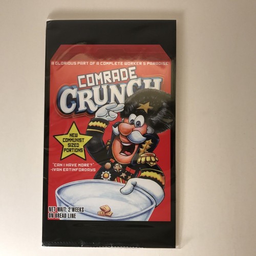 WACKY PACKAGES 50th ANNIV Topps 2017 OVERSIZED ART CARD #1 COMRADE ...