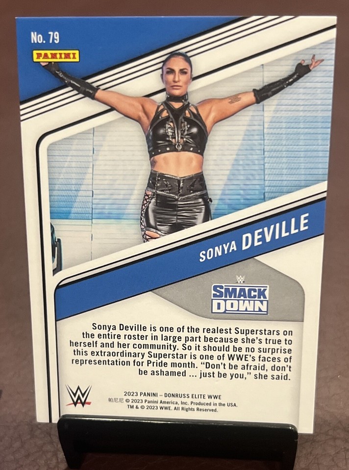 2023 Donruss Elite WWE - SONYA DEVILLE *Blue Mojo Parallel!* /149 🔥 | eBay