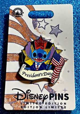 DISNEY SHOPDISNEY 2023 PRESIDENTS DAY STITCH WAVING AN AMERICAN FLAG LE ...