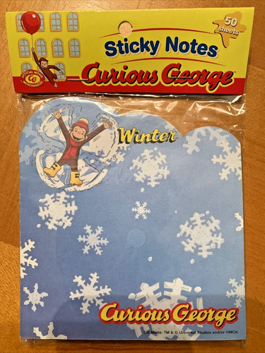 Curious George Sticky Notes - 50 Sheets | eBay