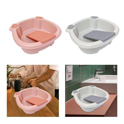 Hand Washing Clothes Bucket Non Slip Hand Wash Board Cleaning Basin ...