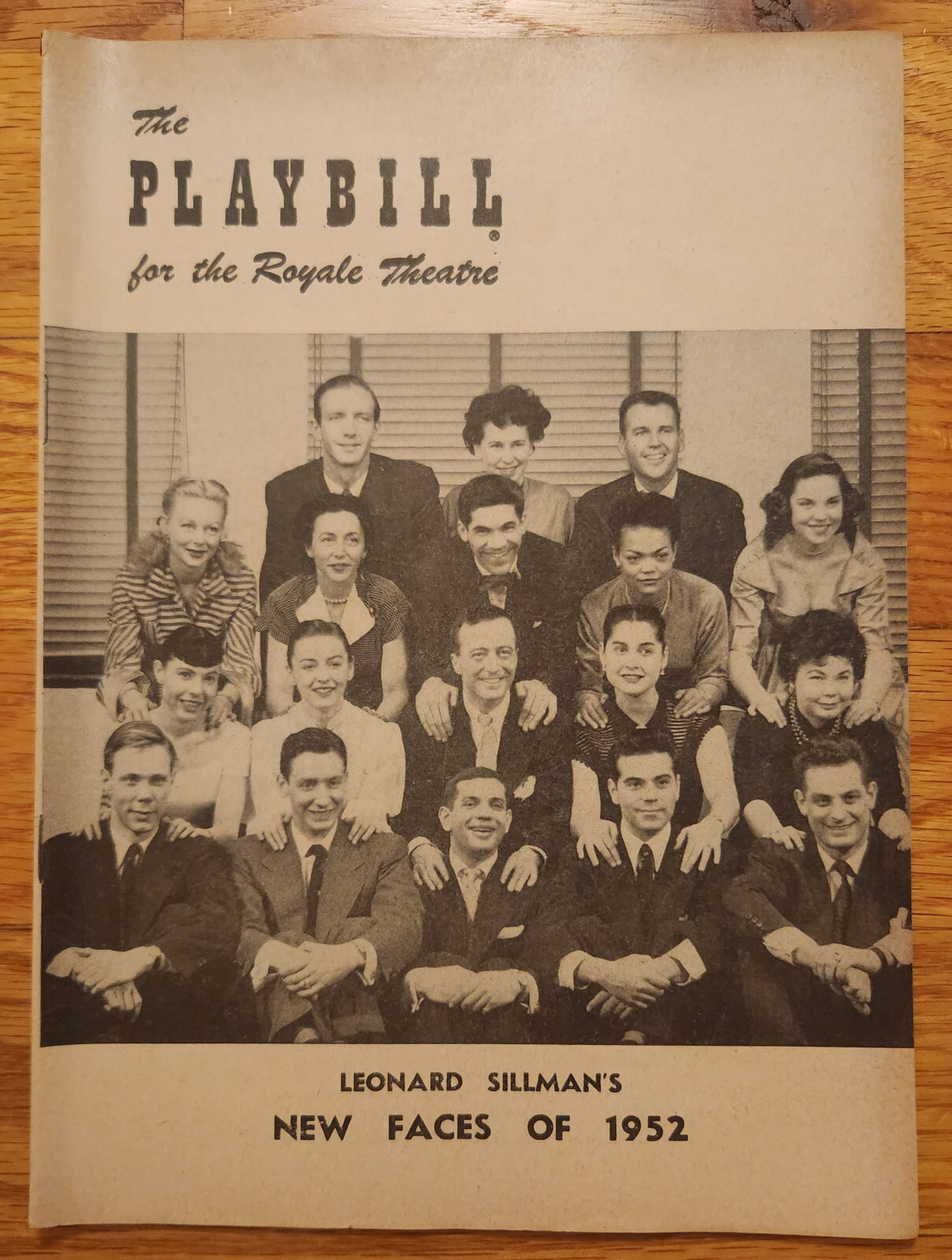 Playbill Leonard Sillman's New Faces of 1952 Mel Brooks Eartha Kitt ...