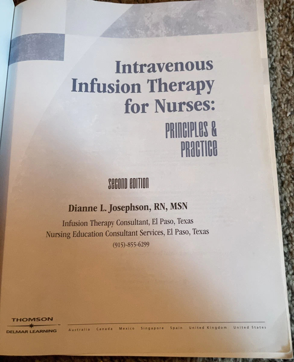 Intravenous Infusion Therapy For Nurses