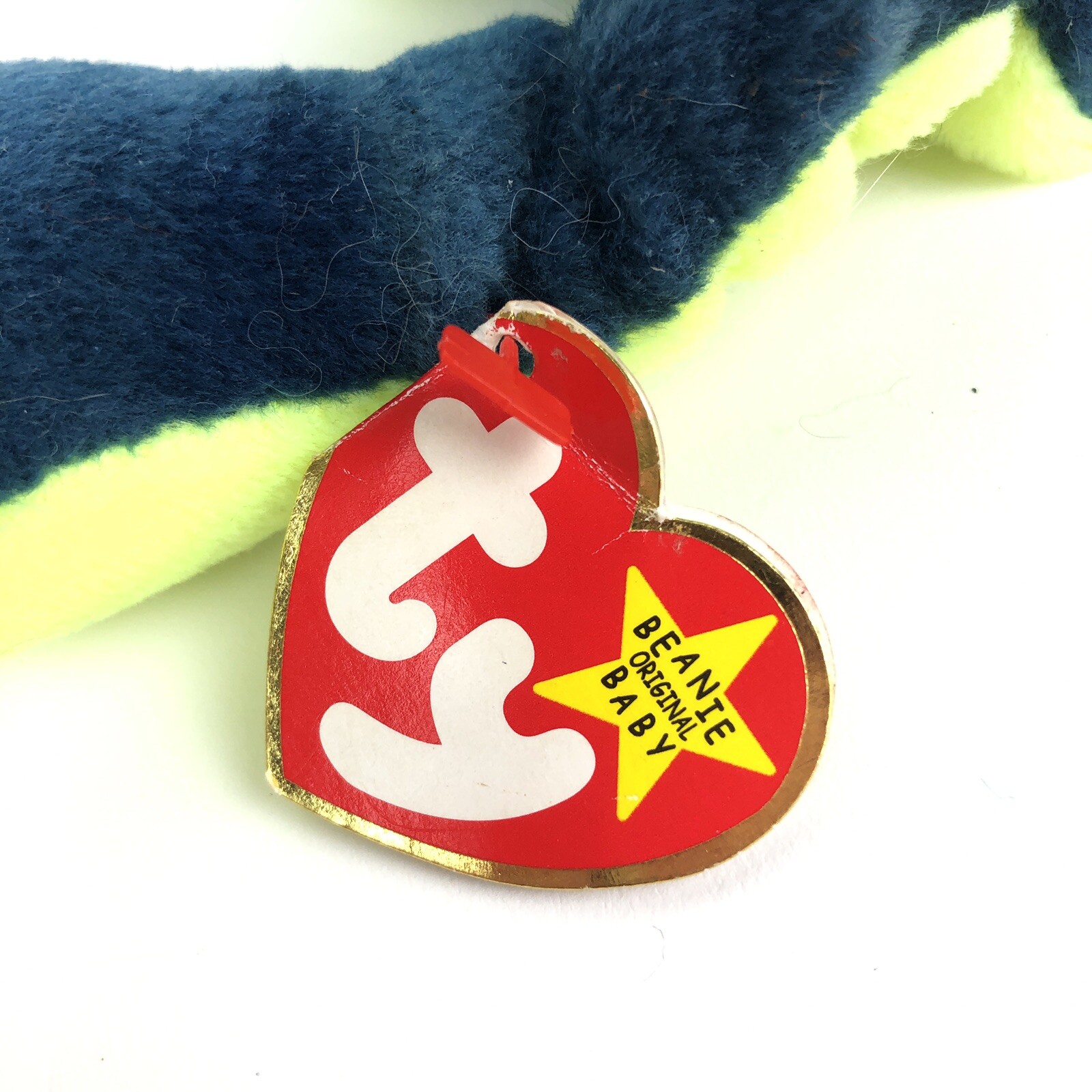 Ty Beanie Baby Hissy The Snake 1997 Rare Retired Stuffed Plush Toy MWMT ...