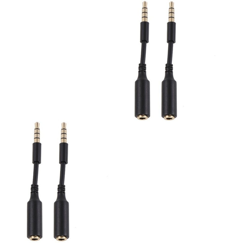 2 PCS Headphone Jack Extender Extension Aux Male to Female Cable | eBay ...