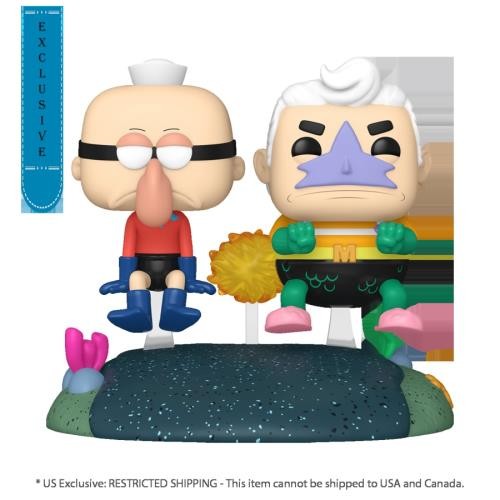 FUNKO POP: SPONGEBOB - MERMAID MAN & BARNACLE BOY W/INVISIBLE CAR RIDE ...