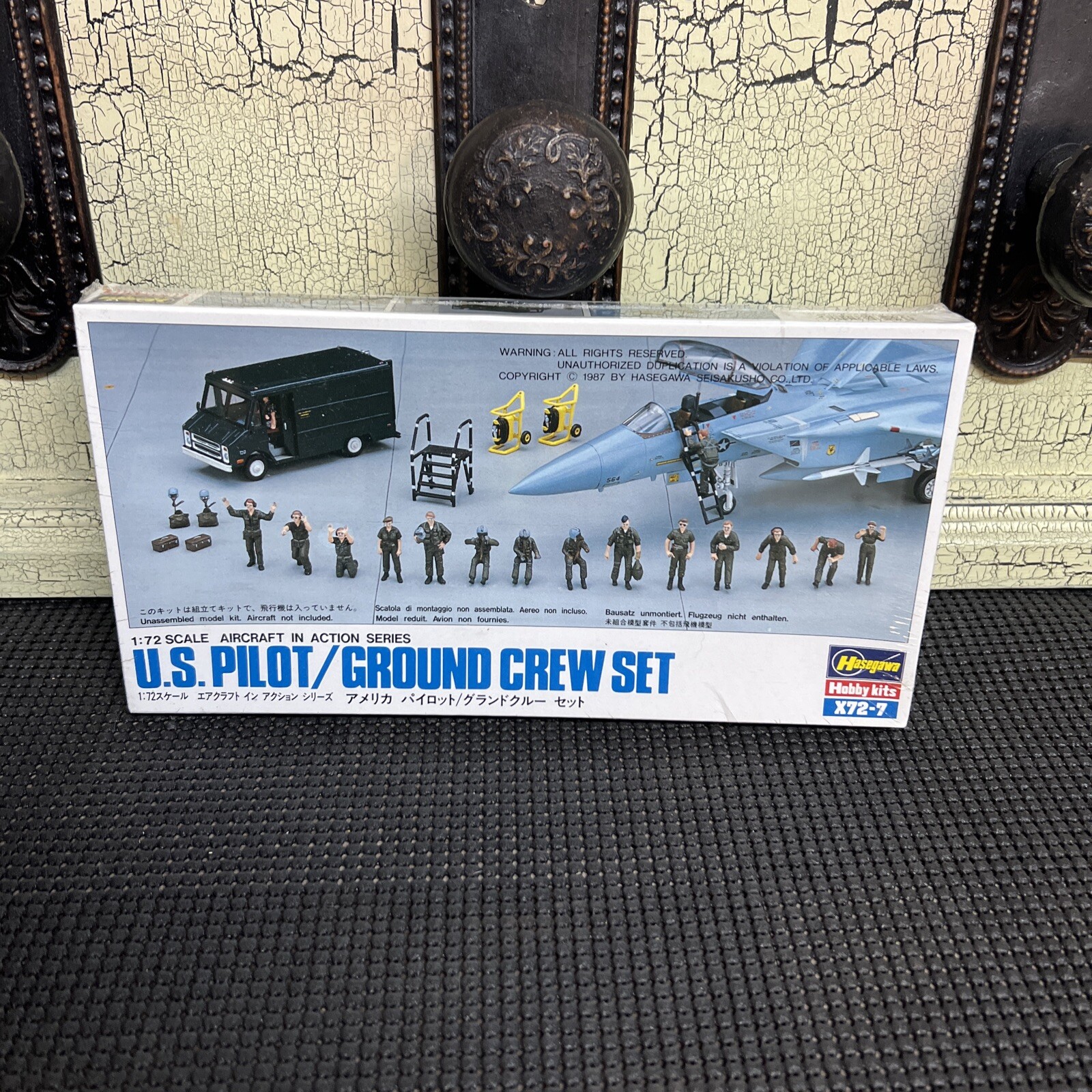 Sealed Hasegawa X72-7 US Air Force Pilot & Ground Crew 1/72 Scale Model ...