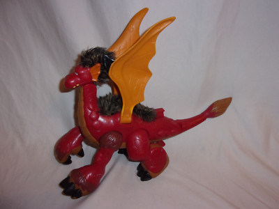 Imaginext 10" RED DRAGON Flapping Wings Sounds Fisher Price Mattel 2008 ...