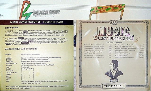 Will Harvey's Music Construction Set (Commodore 64/128, 1983) for sale ...