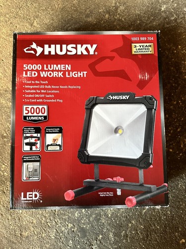 Husky. 5000lm LED Portable Work Light NEW IN BOX 1003989704 ...