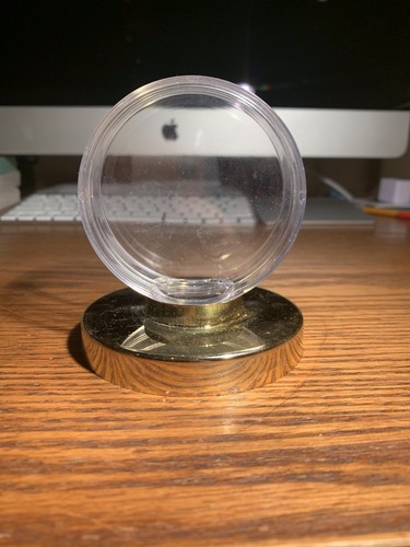 Ultra Pro Gold Base Puck Holder - Protective Display Case with Pedestal ...