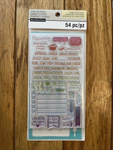 Planner Accessories Stamps & Stencils 54 Pieces * Recollections | eBay