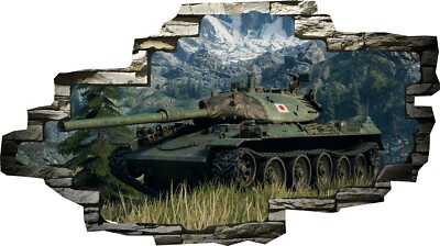 Tanks War Army Military 3D Wall Sticker Art Poster Decals Murals Room ...