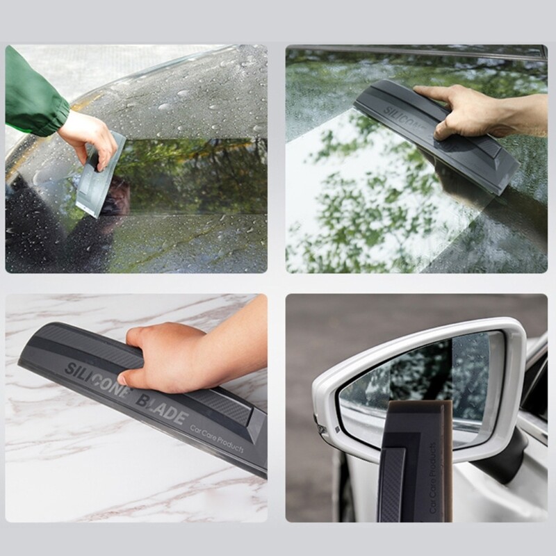 Silicone Glass Wipers No Noise Car Wash Wiper Scratch-free Soft Manual ...