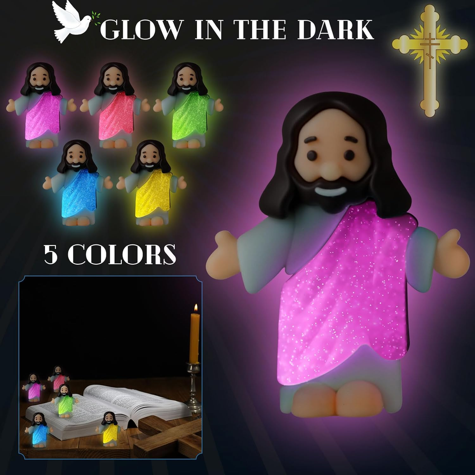 25PCS Glow in the Dark Little Jesus Figures – Christian Gifts for Kids ...