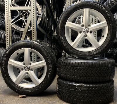 4 Original VW Winter Tires Aspen 205/55 R16 91H Golf VII 7 5G0071496 ...