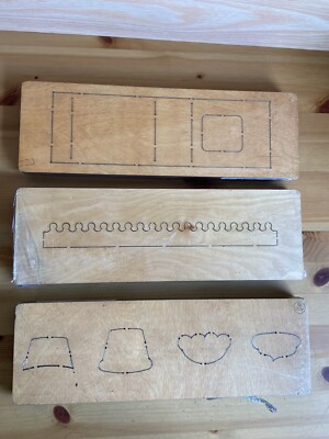 AccuCut Wooden Cutting Dies Lot Of 3 15’x5’ Bag Favor Border Crown Shadow Box | eBay