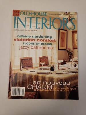 2004 November, Old-House Interiors Magazine, Art Nouveau Charm, (CP361 ...