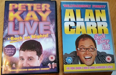 Alan Carr - Tooth Fairy Live + Peter Kay Live - Back on nights DVD | eBay