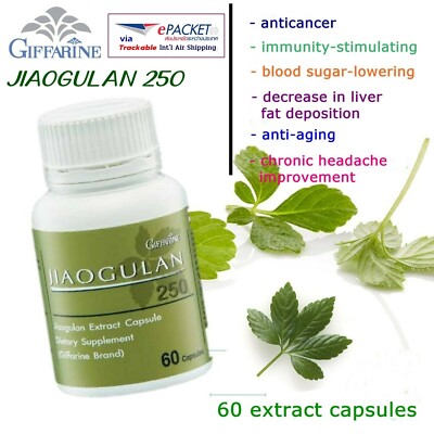 Jiaogulan 250 Jiaogulan Extract Capsule 60 Capsules GIFFARINE Dietary ...