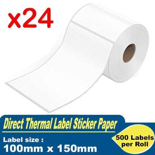 24x Thermal Label for DHL Fexdex TNT TOLL Freight Express Sticker 100mm ...