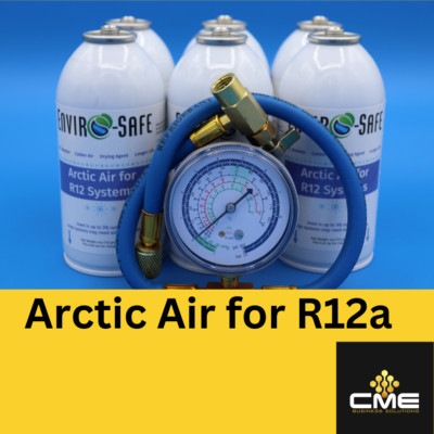 Enviro-safe Arctic Air for R12, AC Auto Coolant Support kit, 6 cans ...