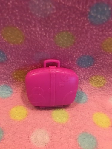 Barbie Doll Dollhouse Travel Luggage Suitcase Opens! Pink Color ...