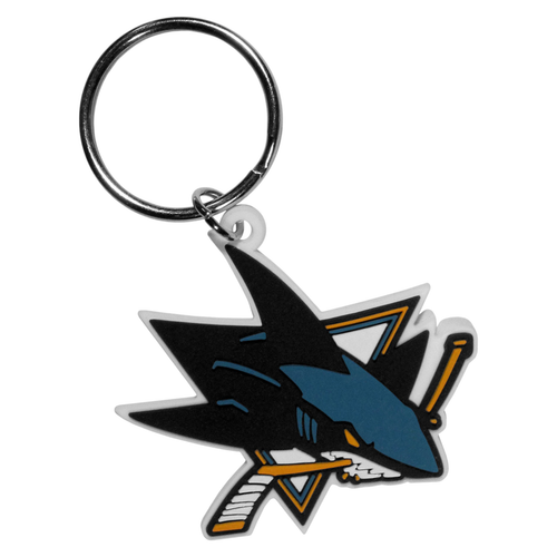 Siskiyou San Jose Sharks NHL Team Logo Official Rubber Keychain | eBay