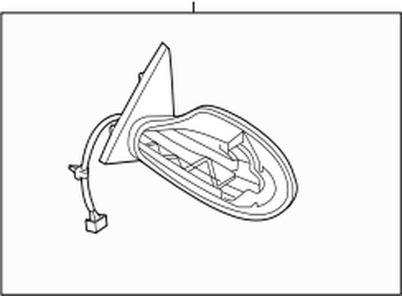 96302-3TH0A Nissan Mirror assy-outside lh 963023TH0A, New Genuine OEM ...