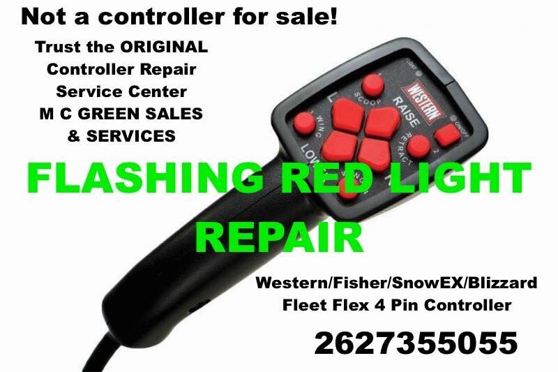 Blizzard Snowex Snow Plow 4 Pin Controller Fleet Flex Flashing Red ...