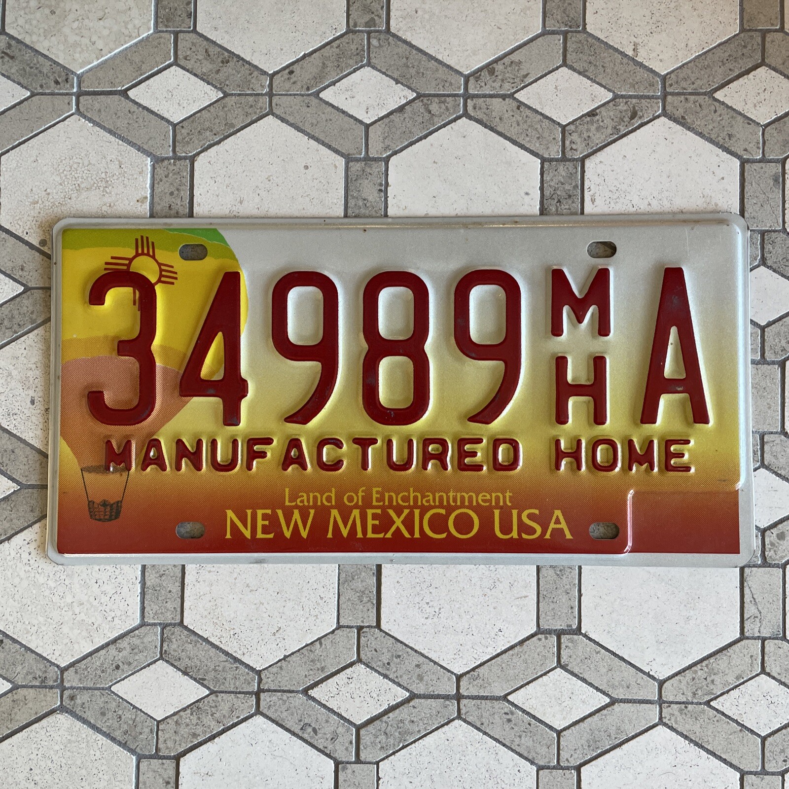 New Mexico License Plate Land Of Enchantment Manufactured Home Balloon ...