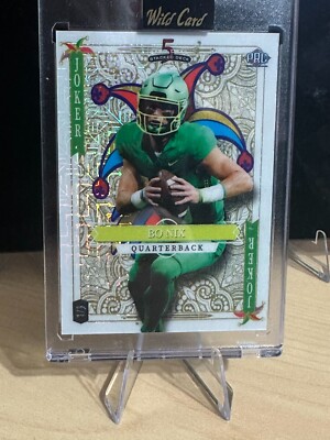 2023 Wild Card 5 Card Draw Joker 1/1 PRC Bo Nix Rare White Joker | eBay