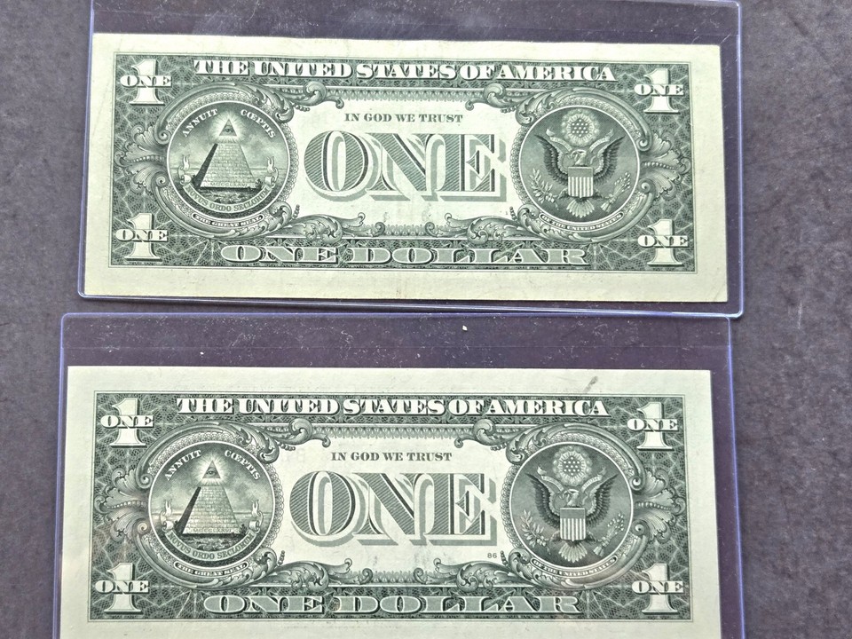Lot Of Two 2013b One Dollar Bills B Series Duplicate Star Notes | eBay