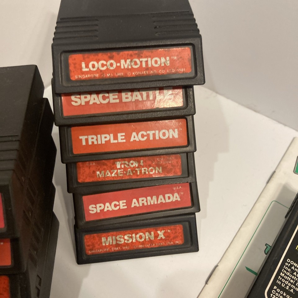 Intellivision Massive Game Lot Of 38 games. Most of them have Manuals ...