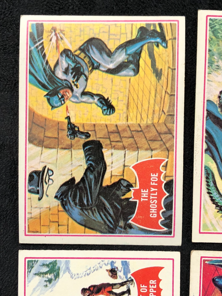 LOT 43 BATMAN RED BAT A SERIES 1966 CARDS 1A TO 44A MISSING #18 GOOD/VG ...
