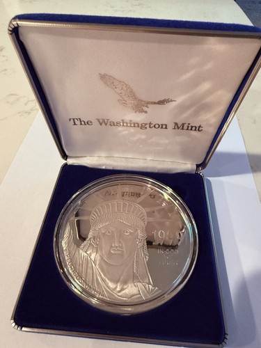1999 Statue of Liberty Proof Platinum 4 oz .999 Silver | eBay