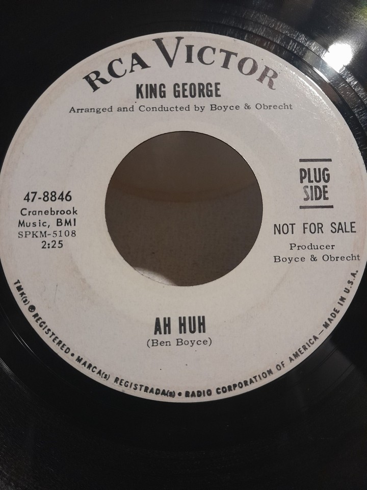 King George Ah Huh / So Long Johnny RCA Victor PROMO northern soul 45 ...
