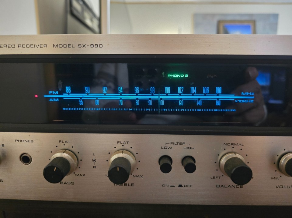 PICKUP Vintage Pioneer SX-990 AM FM STEREO RECEIVER - CS-53 Orig. WITH ...