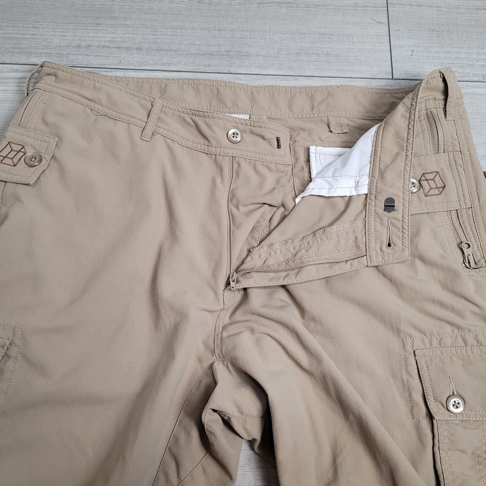 Clothing Arts P^Cubed Travel Pants 36x30 Khaki Cargo Pick‑Pocket Proof ...