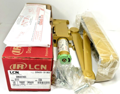 LCN 4111 SMOOTHEE LH TBSRT Brass EDA Commercial Door Closer NOS Heavy ...