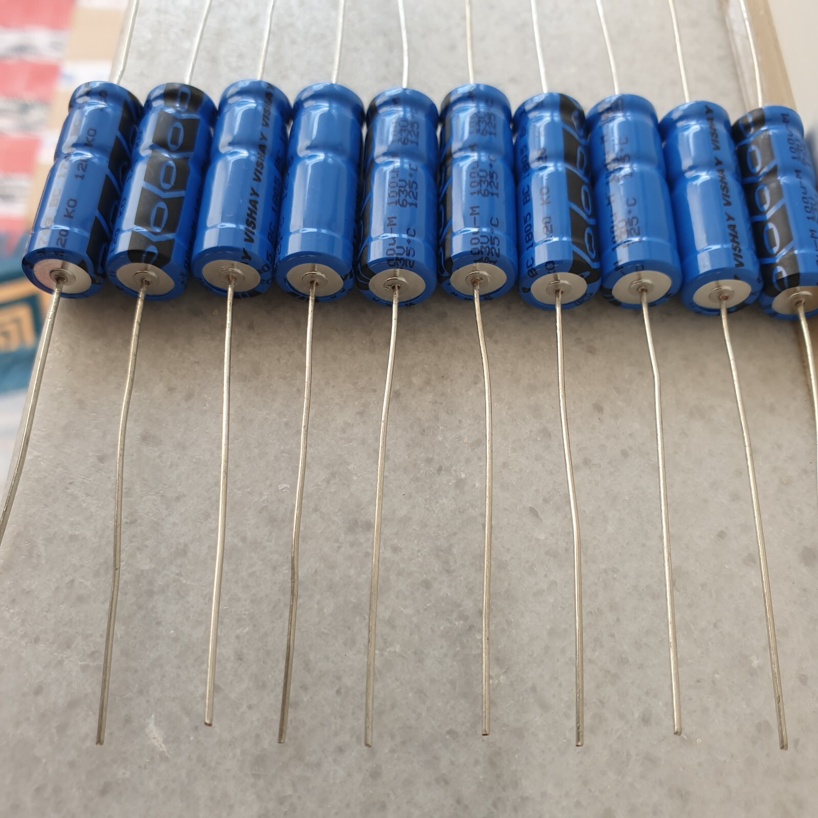 BC VISHAY 120 ATC 100uF 63V 125C HI END AXIAL CAPACITORS FOR AUDIO ...