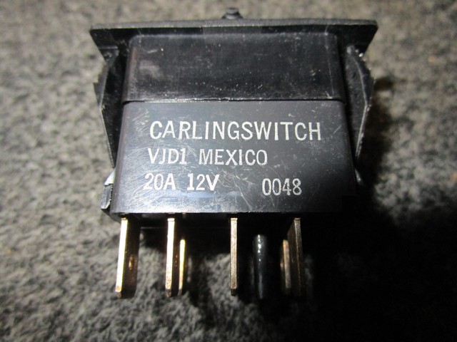 Carling Technologies V1D1 Lighted Rocker Switch 3 Connections ACC for ...