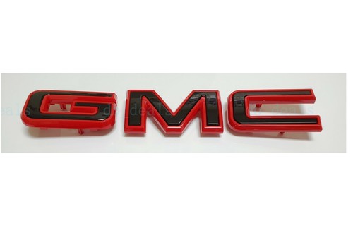 Front Only Red Black Emblem 2019-2024 GMC Sierra 1500 2500HD 3500HD ...