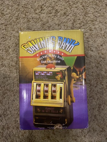 Rocket in My Rolls Slot Machine Savings Bank 7" Tall Lights Sounds ...