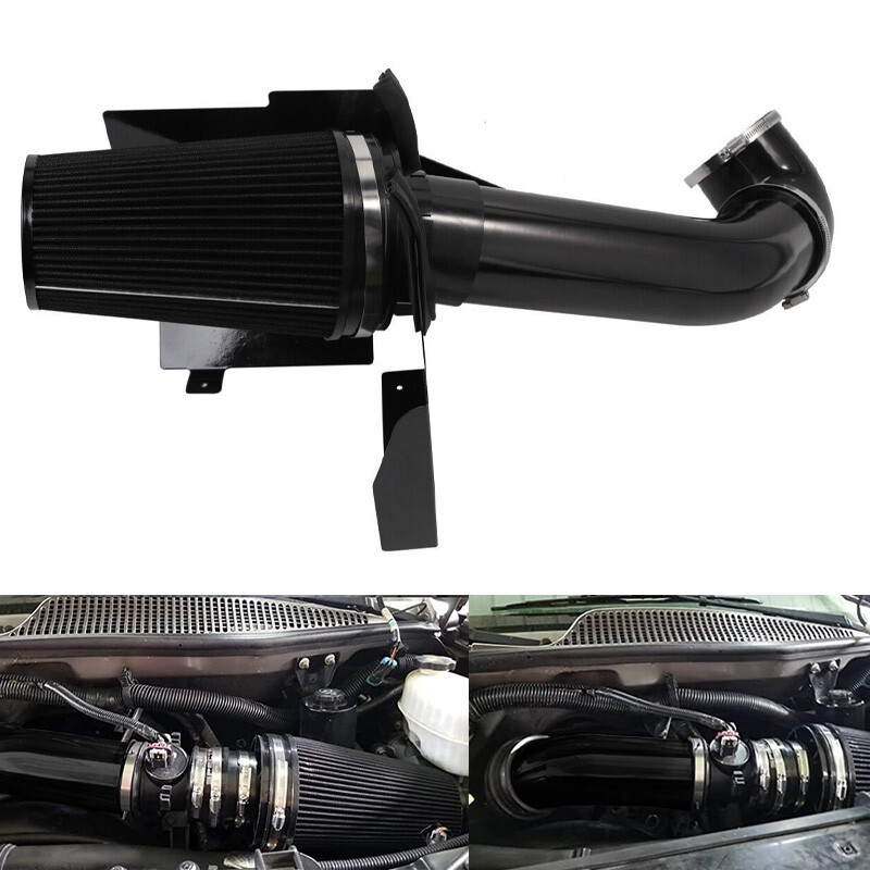 4" Inch Cold Air Intake Kit +Heat Shield for 99-06 GMC/Chevy V8 4.8L/5 ...