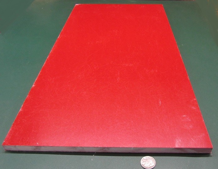 GPO3 Electrical Red Fiberglass Sheet 1/2" Thick x 12.0" Wide x 24.0 ...